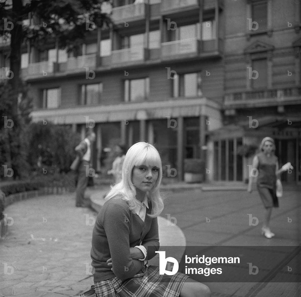 Image of Portrait de la chanteuse francaise Sylvie Vartan le 07/07/1967 à