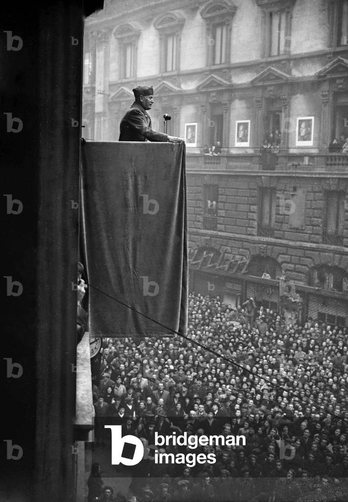 Image of Besuch von Benito Mussolini und dem faschistischen Sekretär ...