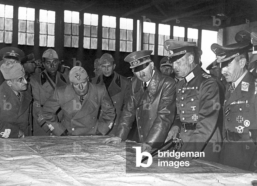 Image of Meeting of Benito Mussolini and Adolf Hitler on the Ukrainian