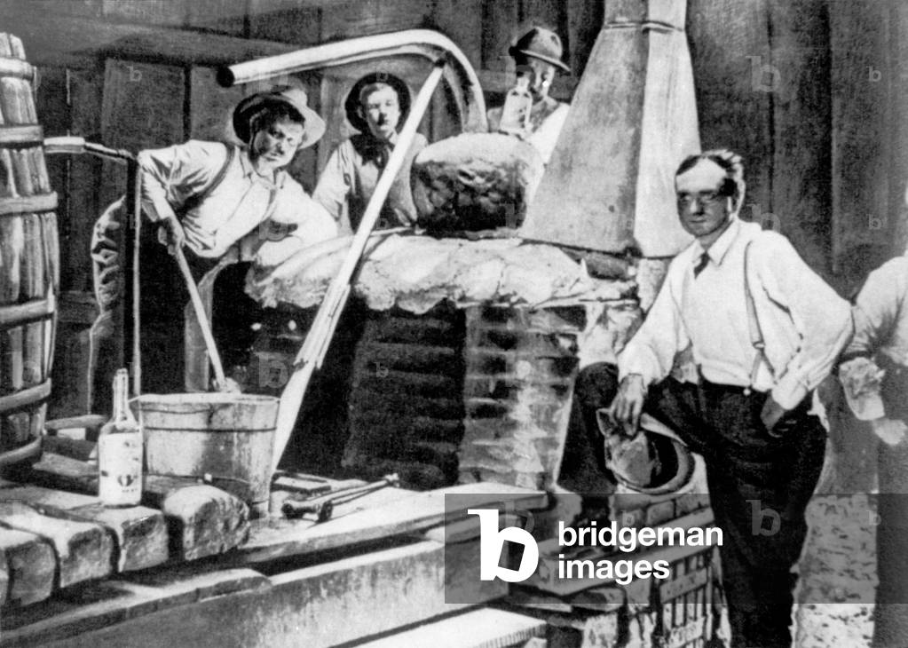 Image of An underground liquor distillery during the prohibition era ...