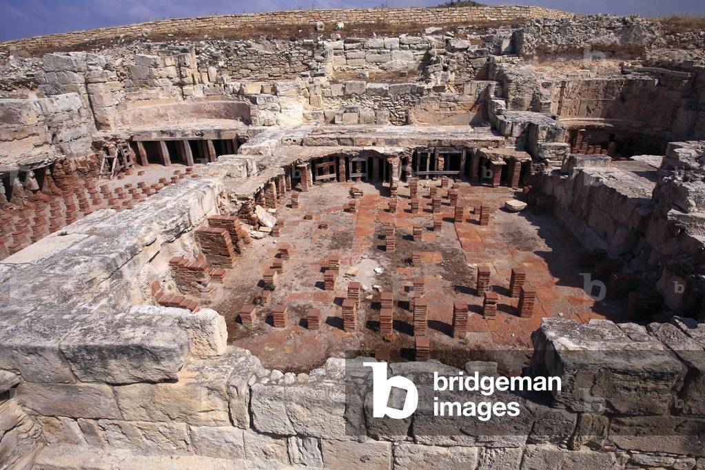 Image of Public baths with heating system Kourion (Curium), Greco-Roman ...