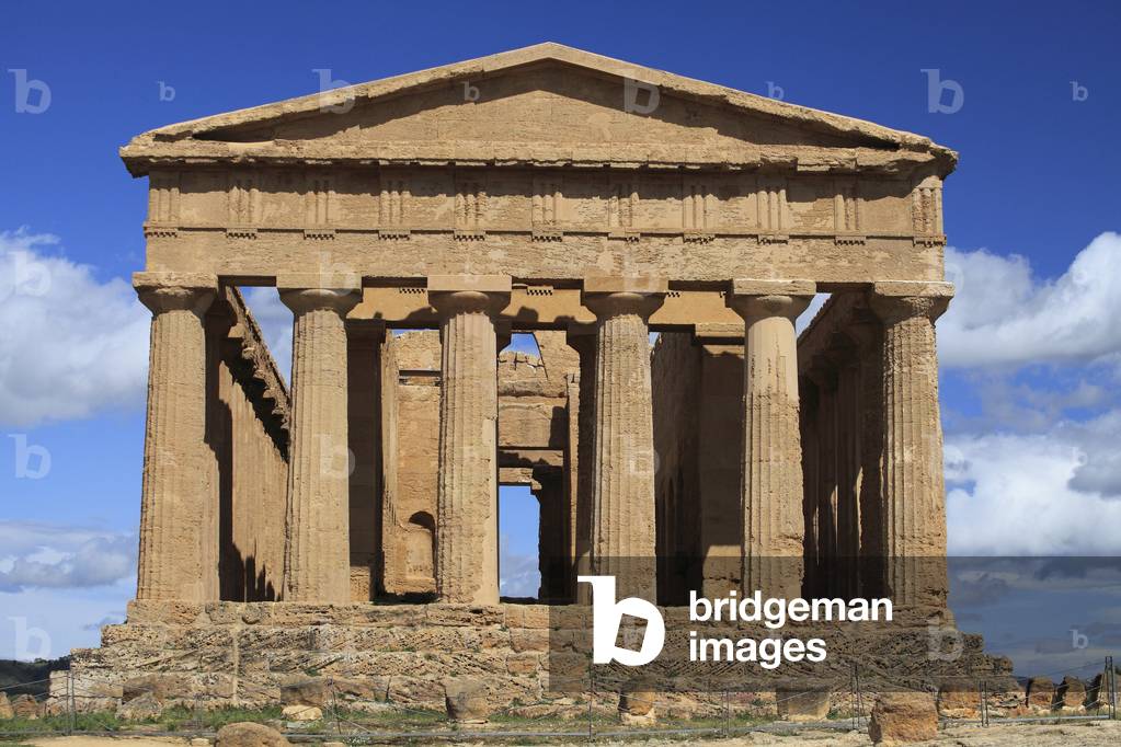 Image of Temple of concord, west side, 5th century BC Doric archtecture