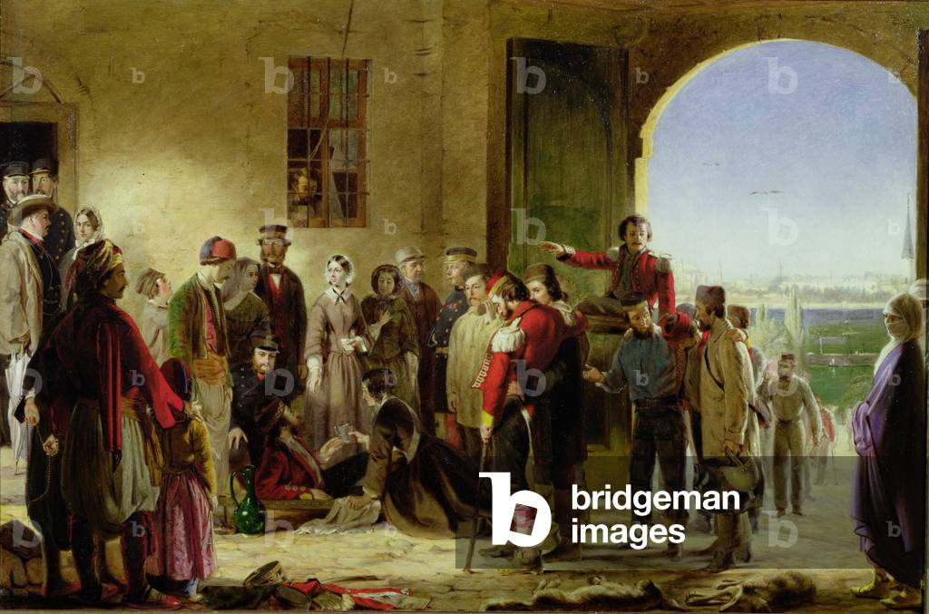 Image of The Mission of Mercy: Florence Nightingale receiving the Wounded at by Barrett, Jerry ...