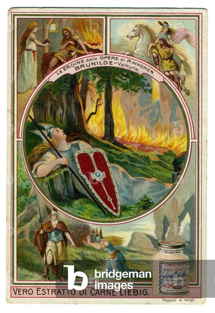 Vignette de l'opera ""La Walkyrie"" (1870) de Richard Wagner (1813-1883 ...