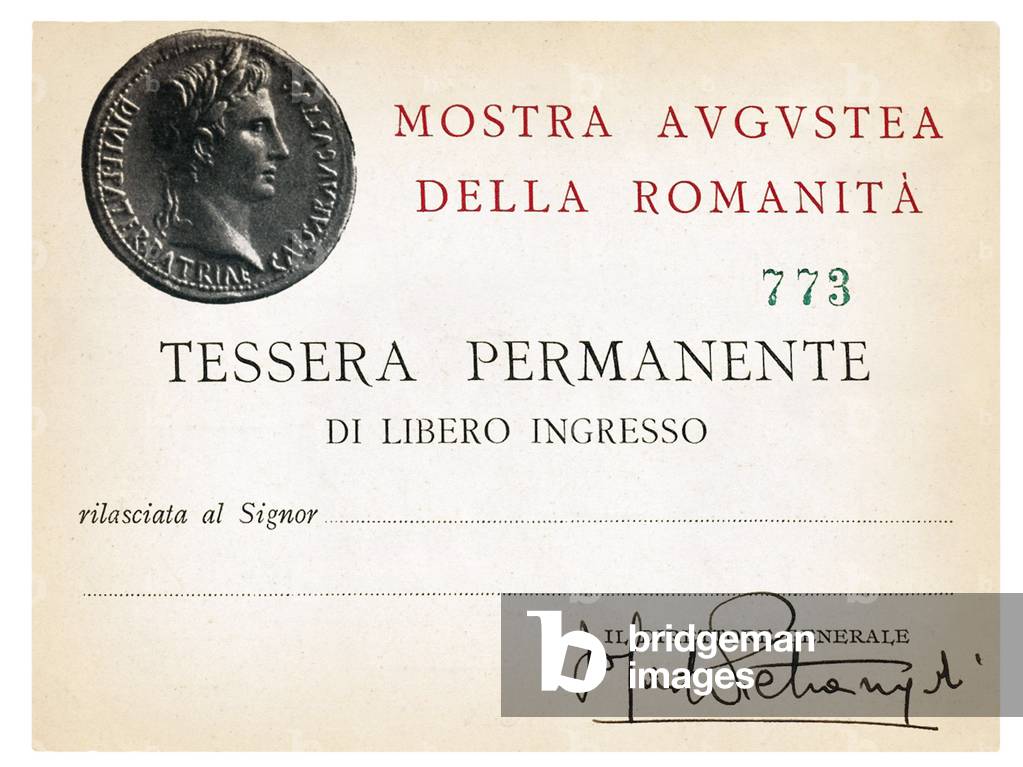 Image of Entrance ticket for the exhibition ""Mostra Augustea della ...