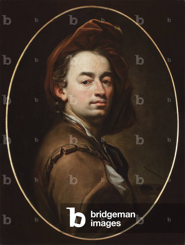 Image of Self-portrait, c.1698 (oil on canvas) by Brandl, Pitr (1660-1735)