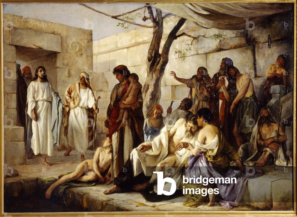 Image of Le miracle de la piscine de Bethesda (The Miracle at by ...