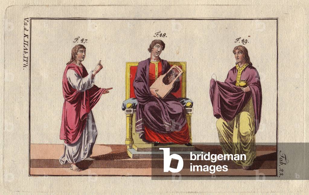 Image of A priest carrying the ark of the covenant (47), David