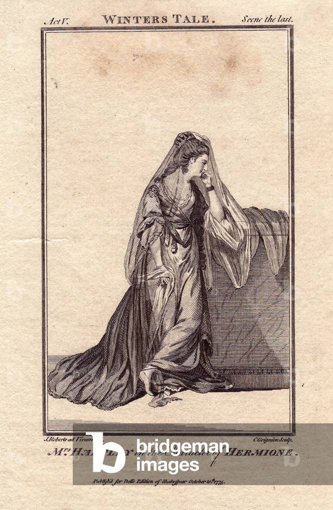 Image of Portrait de l'actrice Elizabeth Hartley (1750-1824) dans le role