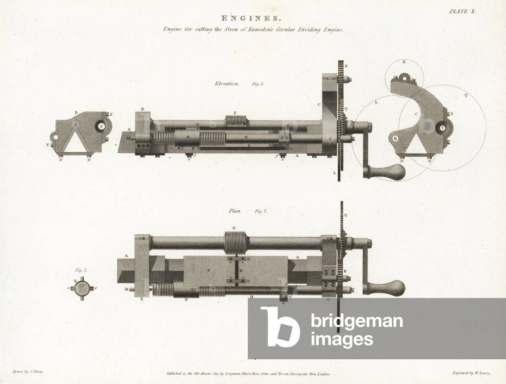 Image of Engine for cutting the Screw of Jesse Ramsden (1735-1800)'s ...