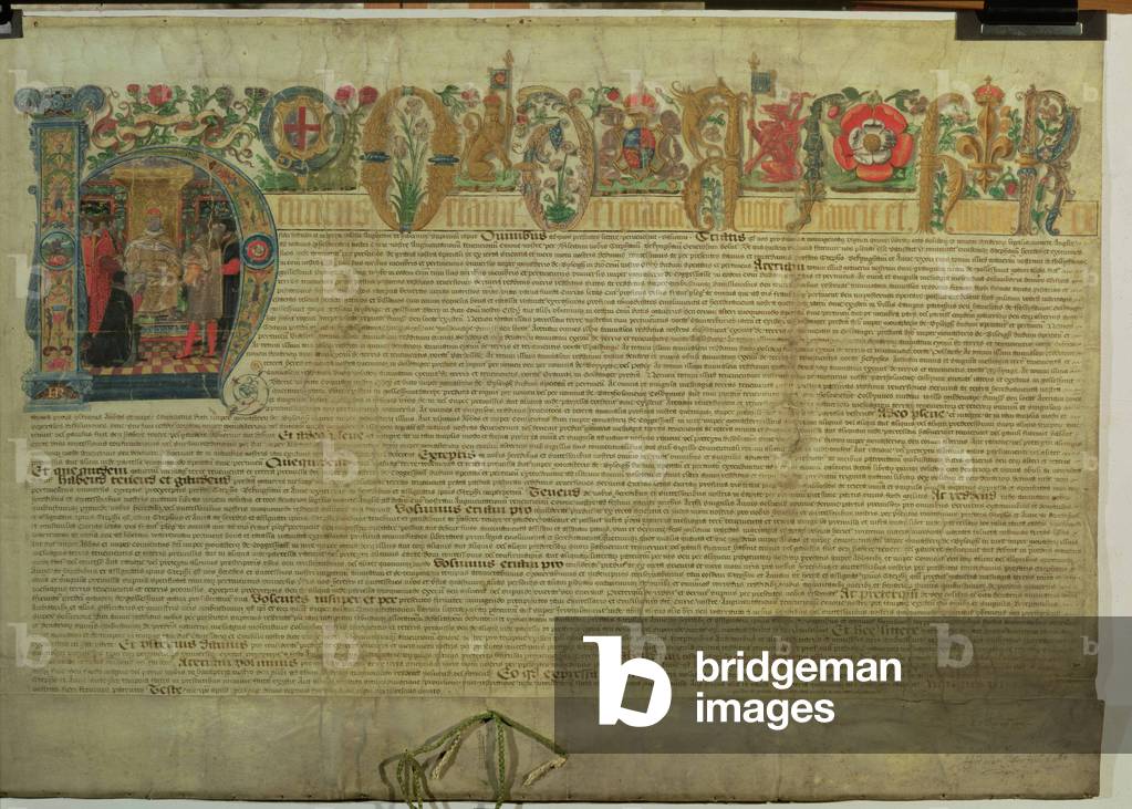 Image of Charter granted by Henry VIII to Stephen Beckingham for the