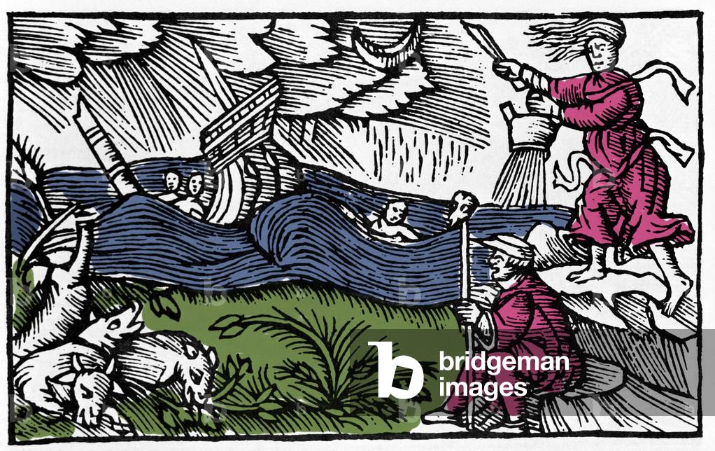 Image of A witch causes a tempete after “Historia de gentis ...