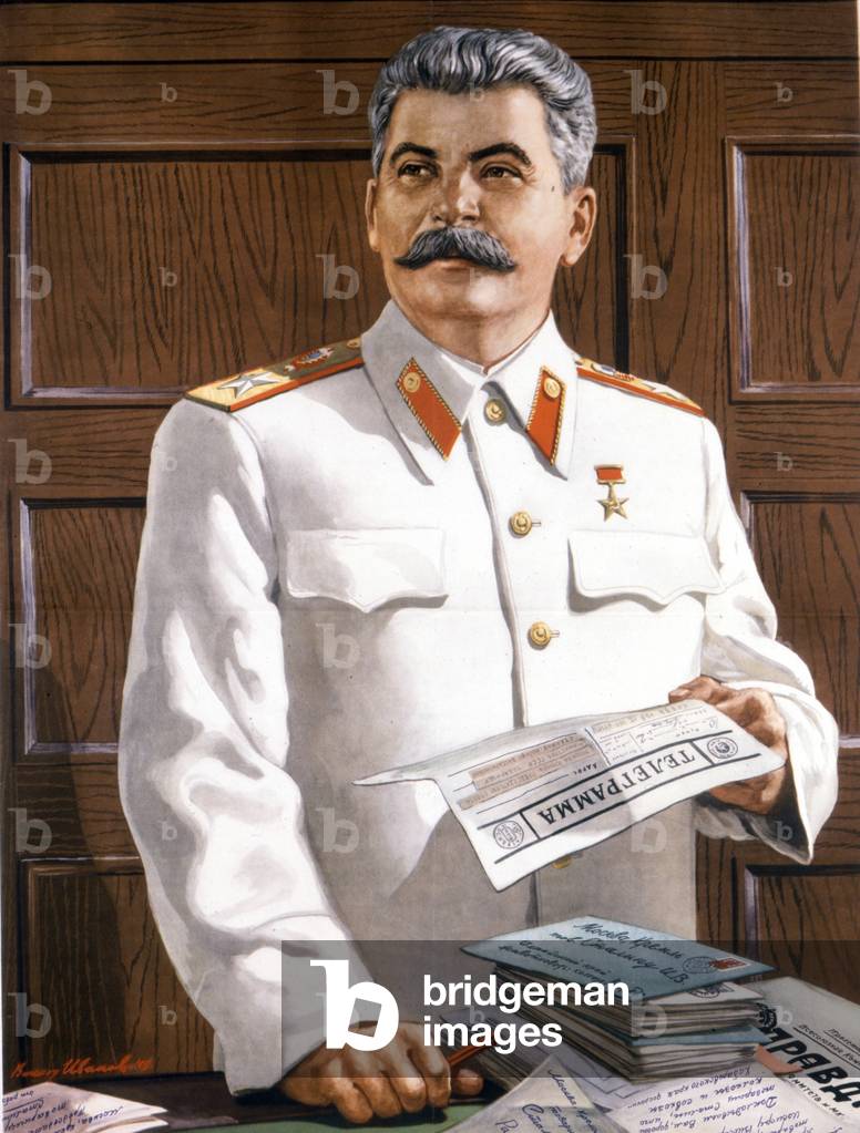 Portrait de Staline vers 1945.