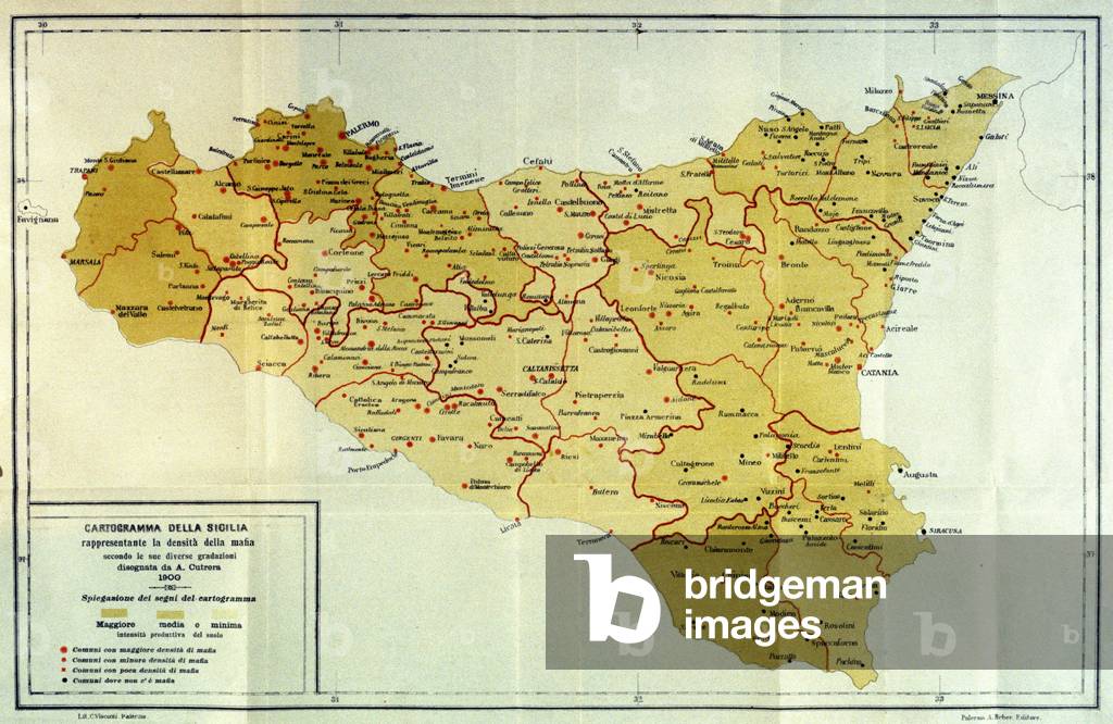 Mapa De Sicilia De Damon Gangi Gangi | ITALY Magazine