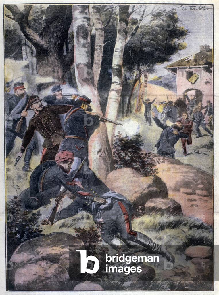 Image of Mexican Revolution: fighting between army and the rebels ...