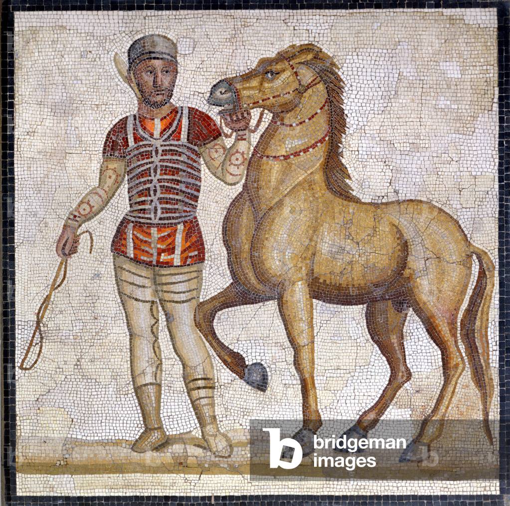 Image of Representation of the four factions of the Roman circus: the by Roman, (1st century AD)