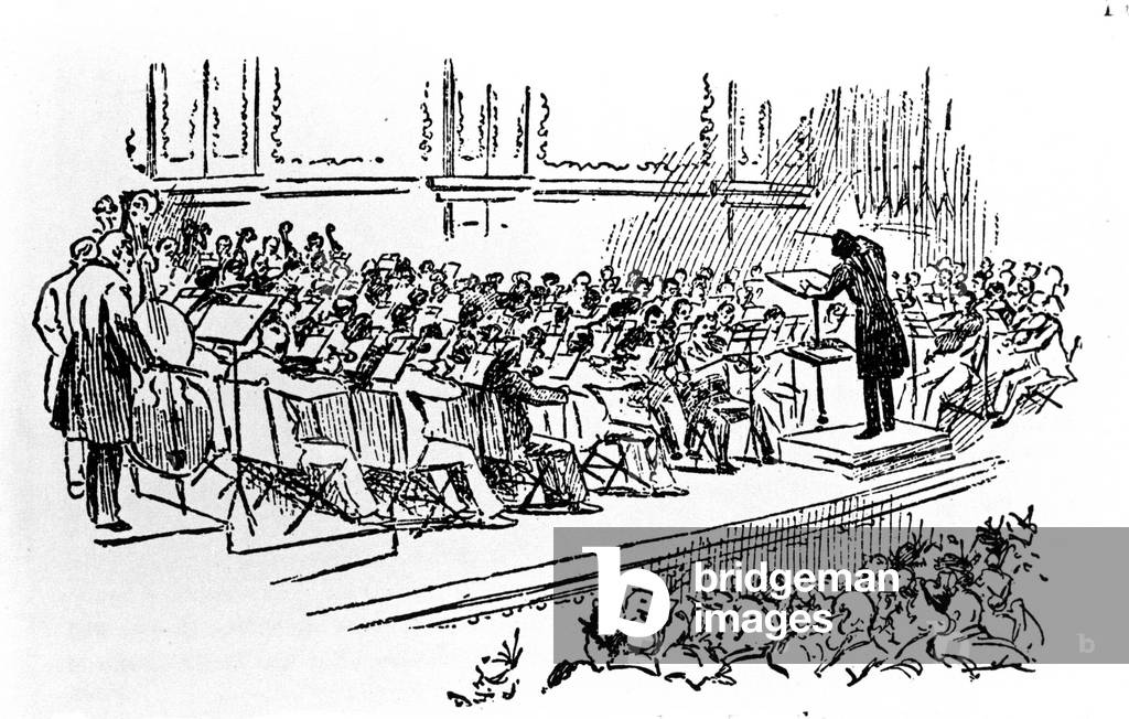Image Of Antonin Dvorak Conducting His New Symphony At The Carnegie
