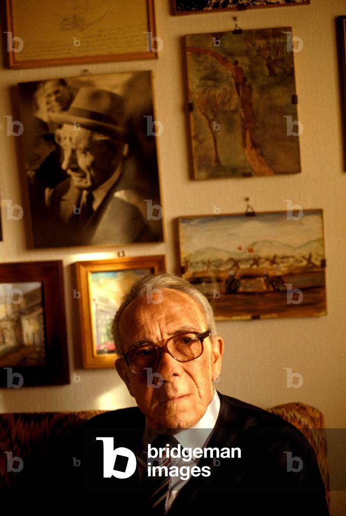 Image of Portrait of the Italian writer Nuto Revelli (1919-2004)