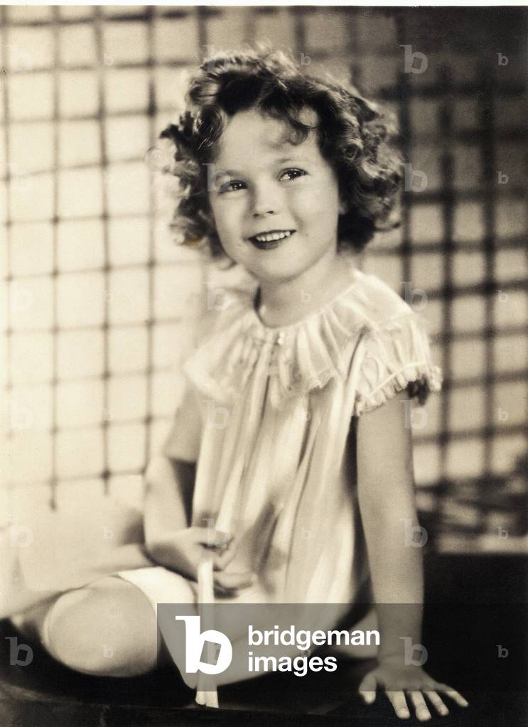 Image of Child actress Shirley Temple (born in 1928) in 1934.