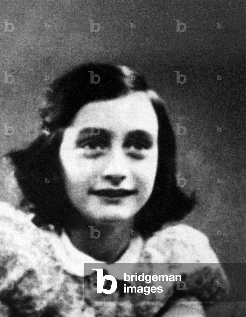 Image of Portrait of Anne Frank (Anna, 1929-1945) is eleven years old.