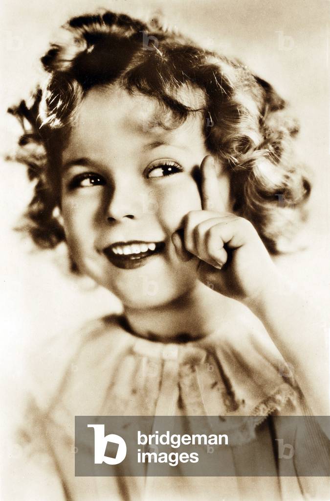 Image of Child actress Shirley Temple (born in 1928) in 1934.
