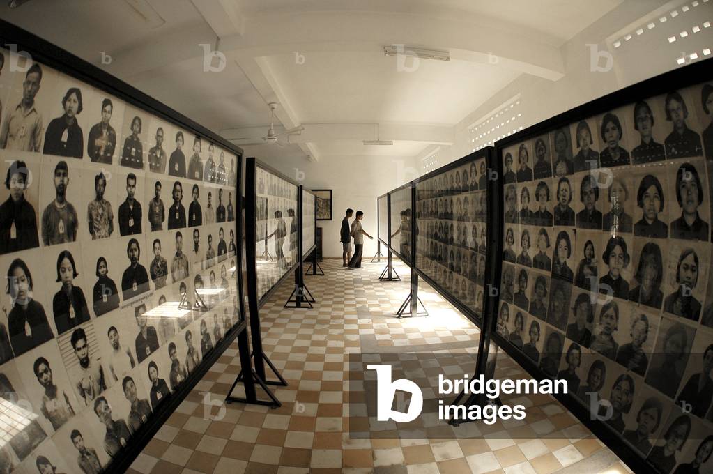 Image of Tuol Sleng red khmer genocide museum in Phnom Penh Phnom