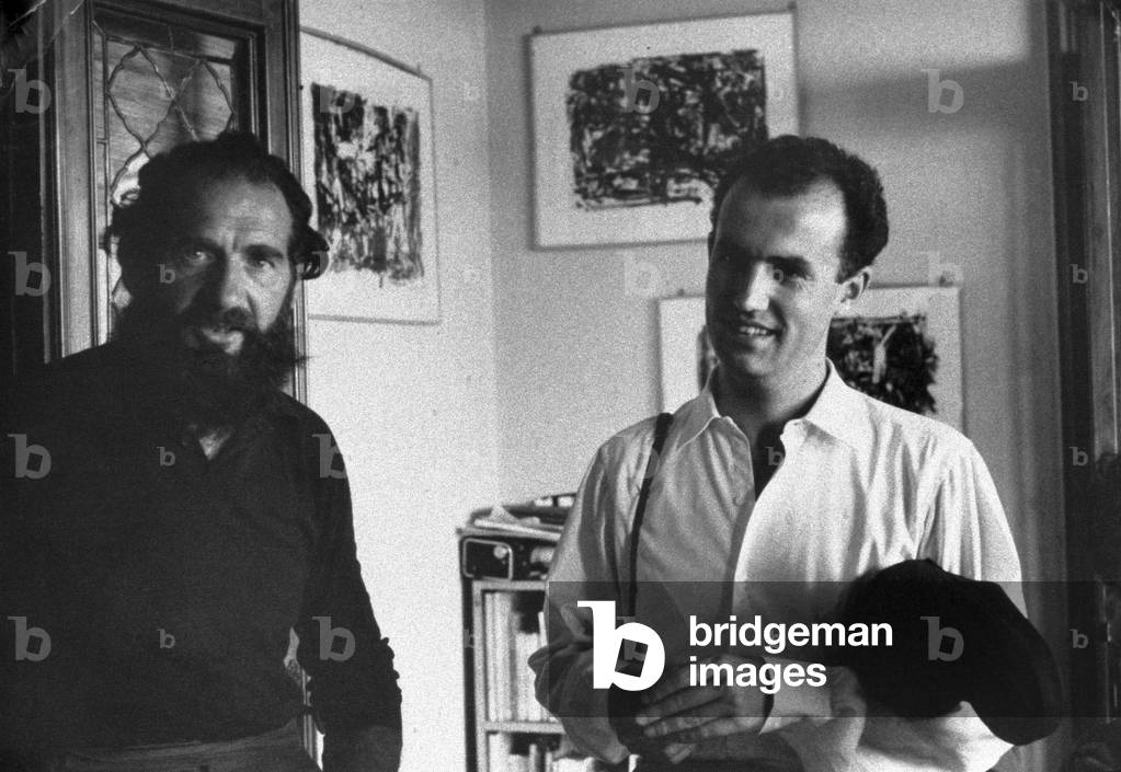 Image of The composer LUIGI NONO with the painter EMILIO VEDOVA 1961