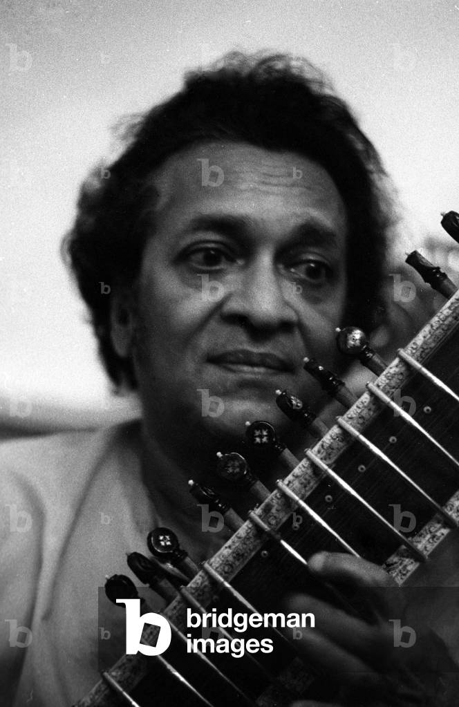 Image of Venice 1980 Portrait of Indian Sitar Player Ravi Shankar