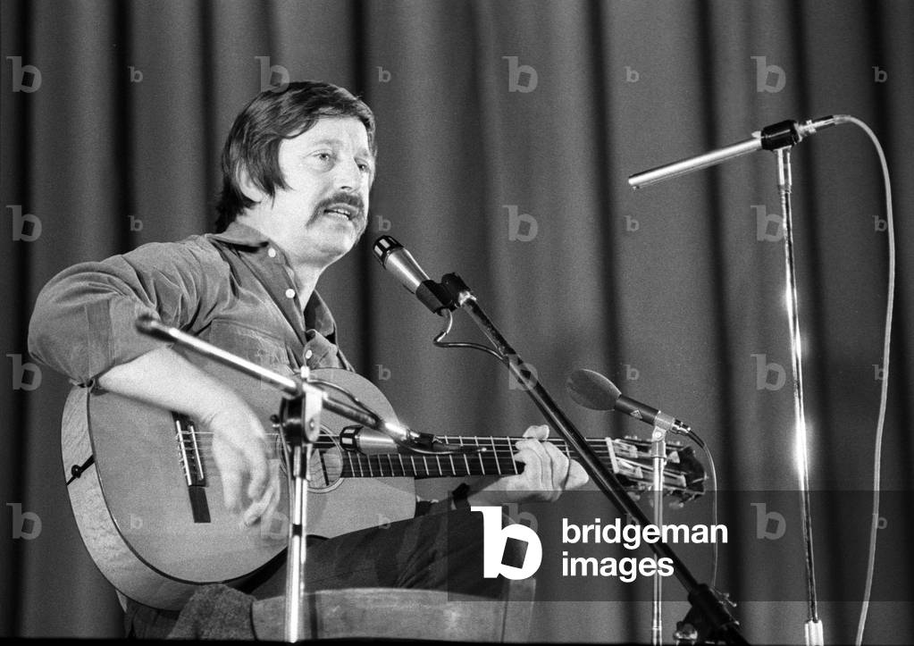 Image of Portrait of the German composer Wolf Biermann in 1977