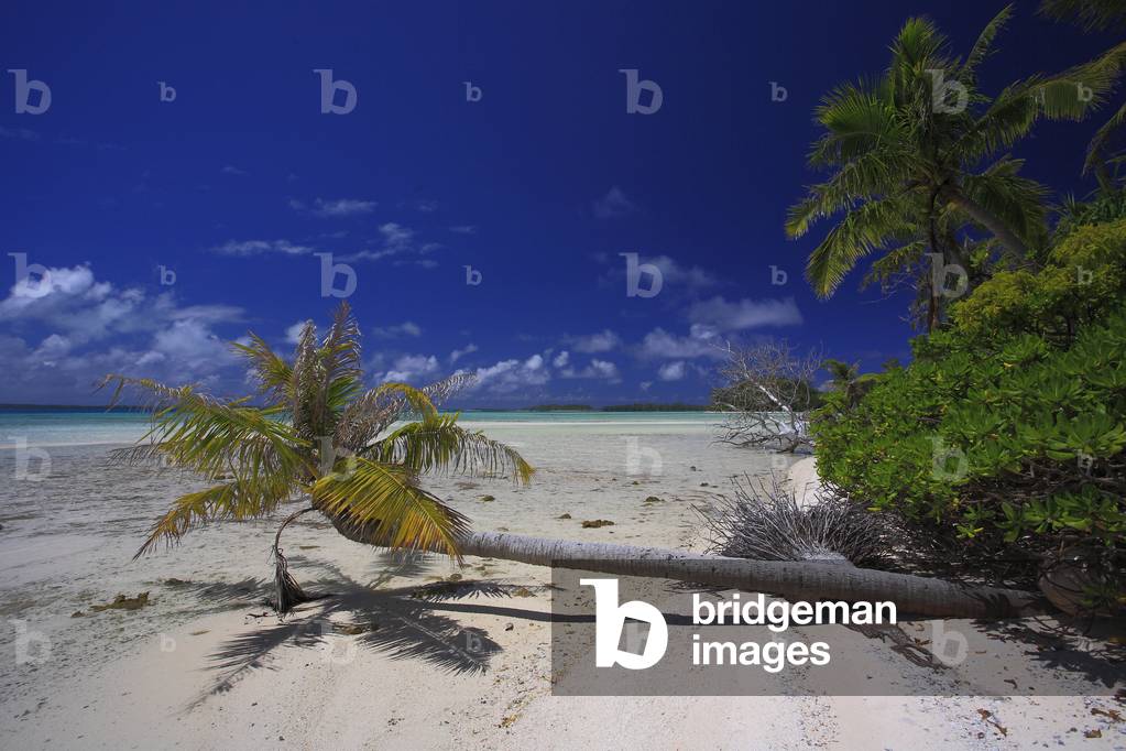 Image of Lagoon and Motu/Raivavae/Southern Archipelago/French Polynesia ...