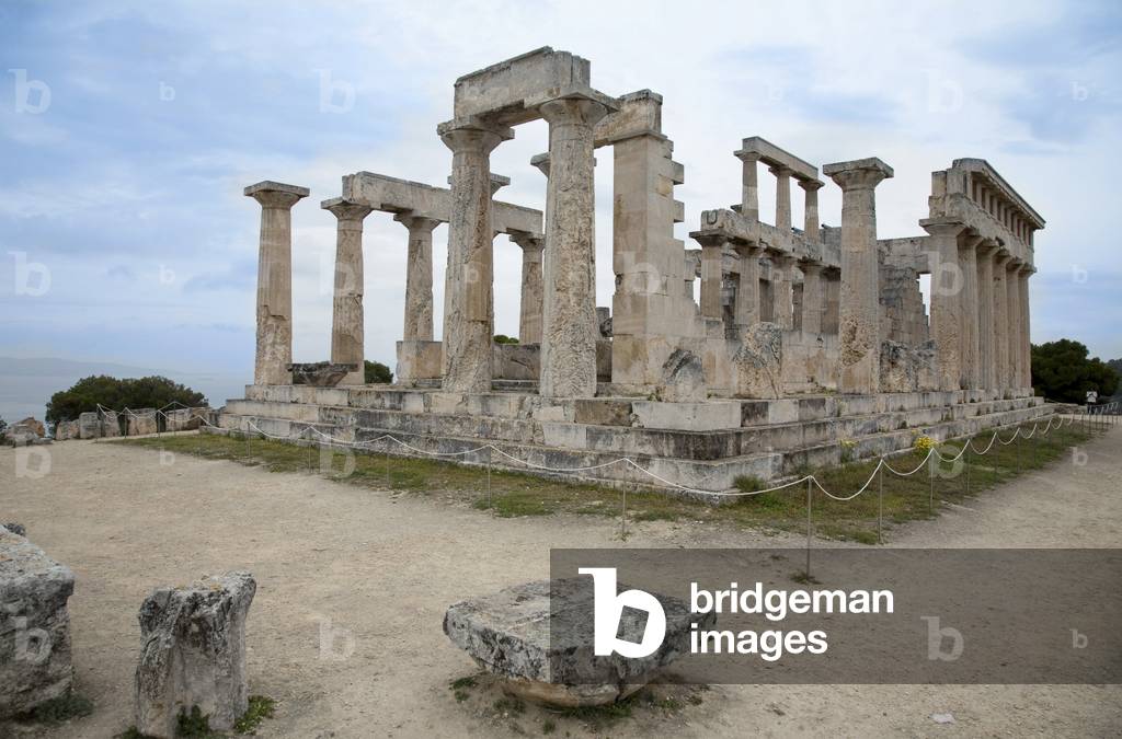Image of The Temple of Aphaea, Aegina, Greece. The Temple of Aphaea