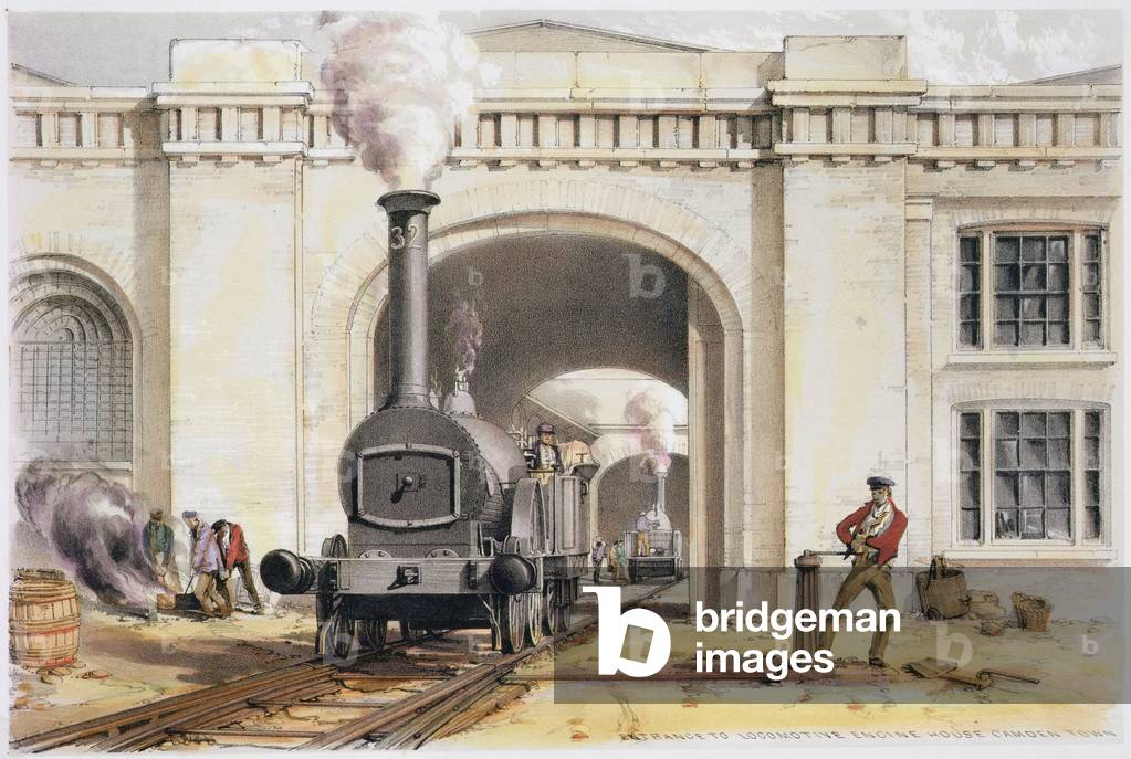 Image of Entrance to the locomotive engine house, Camden Town, London ...