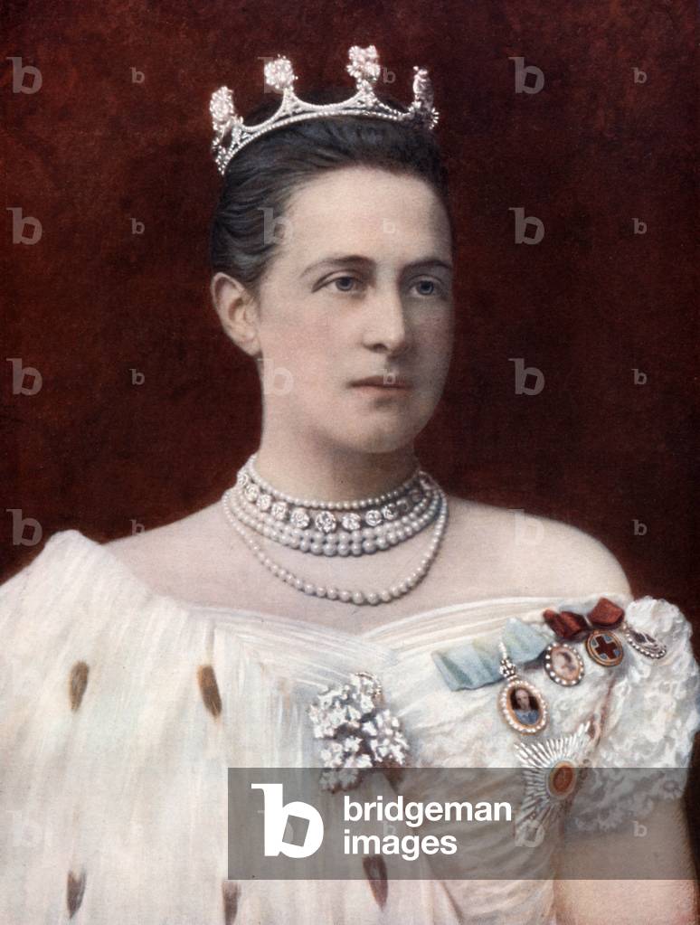Portrait de la princesse Olga Constantinovna de Russie, epouse du roi ...