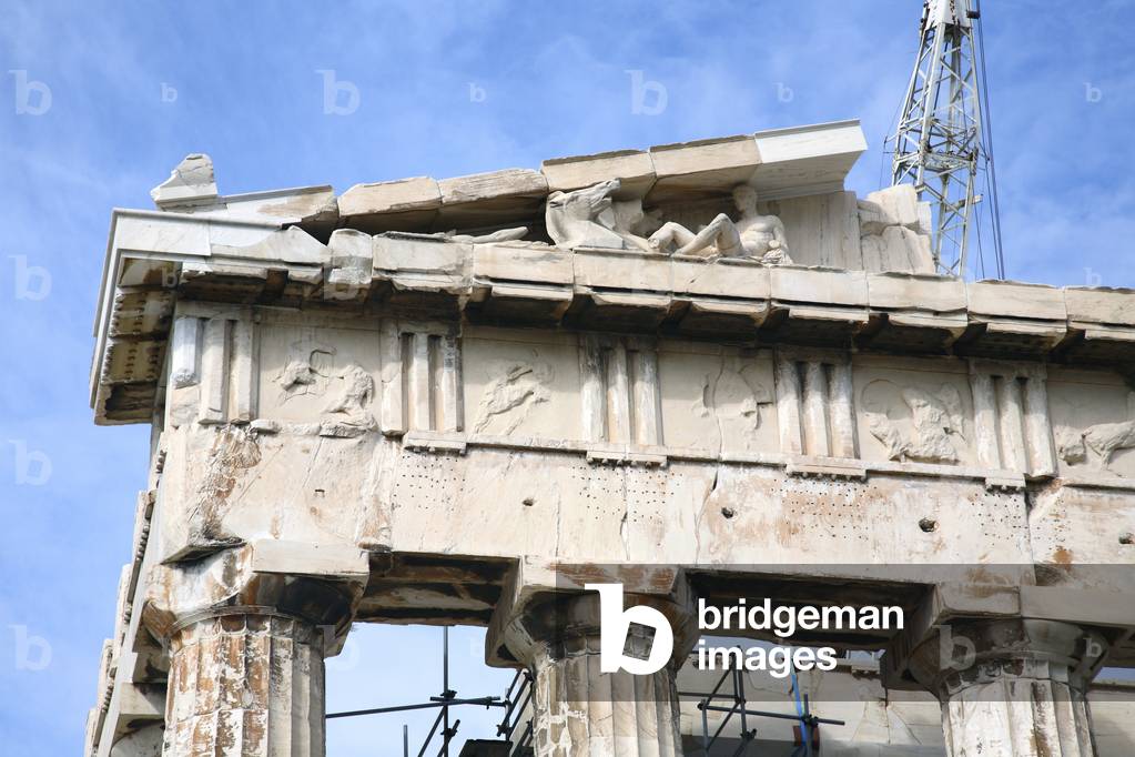 Image of The Parthenon, The Acropolis, Athens, Greece. The Parthenon at The