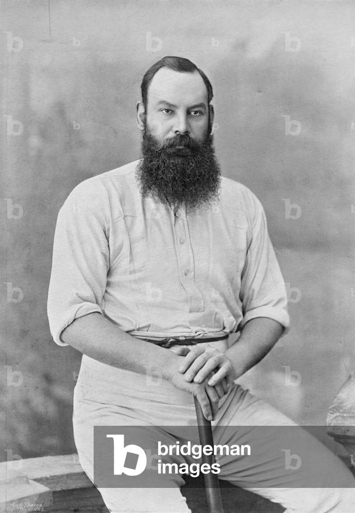 Image of W.G. Grace, from 'Famous Cricketers and Cricket Grounds ...