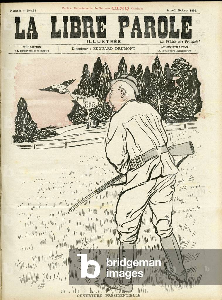 Image of Cover of “” La Libre parole illustree””, Satirique en Couleurs,