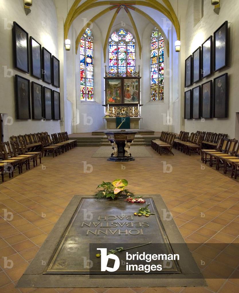 Image of Tomb of Johann Sebastian Bach in the St. Thomas Church,