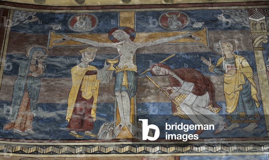 Image of The Crucifixion Frescoes of the end of the 13th century