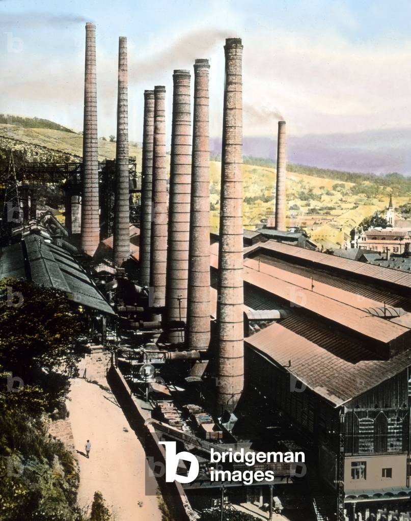 Image of Romania, Banat region, Steel area in Resita city, image date ...