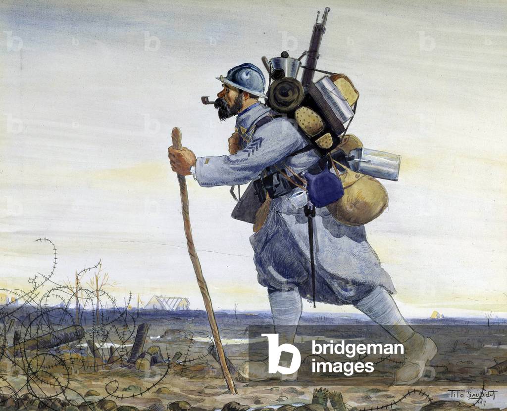 Image of “A Hairy with his Barda”, 1917 (drawing) by Saubidet, Tito ...