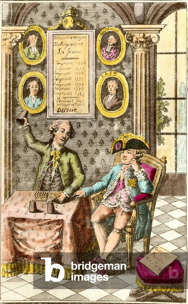 Image of Jacques Necker (1732-1804) prestidigitator: King Louis XVI ...