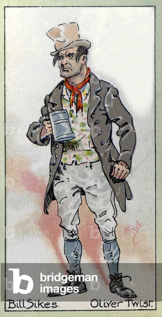 Image of Bill Sikes, from 'Oliver Twist', by Charles Dickens, 1923 ...