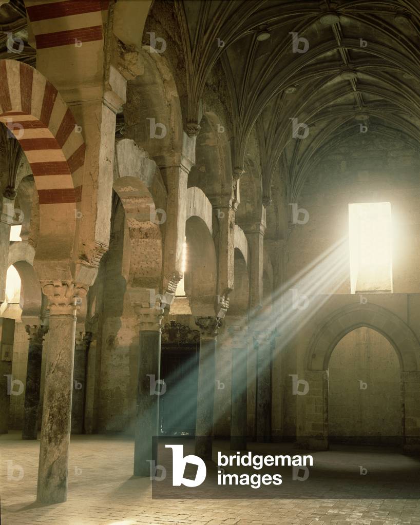 Image of Interior of the Great Mosque, showing the mixture of Arabic