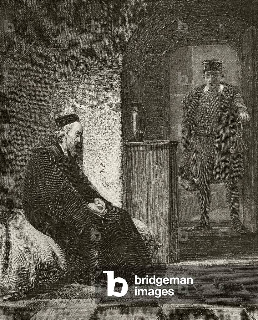 Image of Sir Thomas More in prison, from 'The National and Domestic by ...