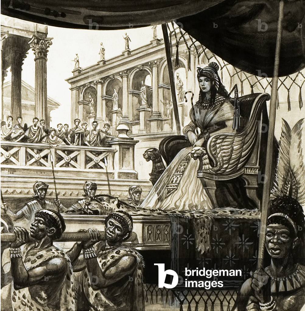 Image Of Cleopatra Being Carried On A Litter By Jackson Peter 1922 2003 
