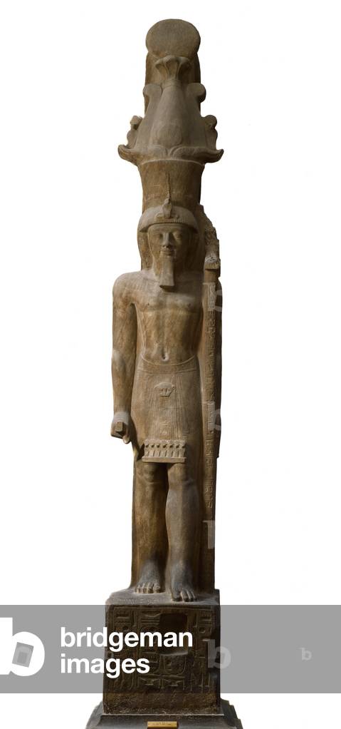 Image of Pharaoh Sethi II, with a sceptre with the symbol of by ...