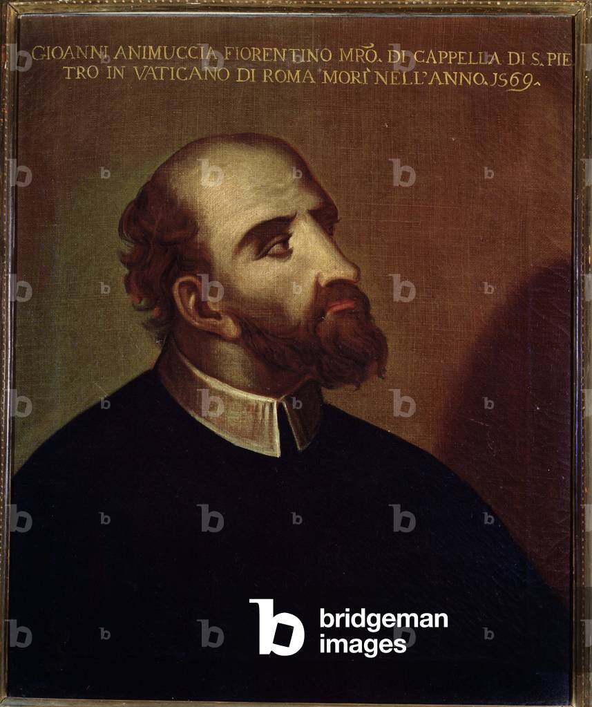 Image of Portrait of Giovanni Animuccia, italian composer. 16th century ...