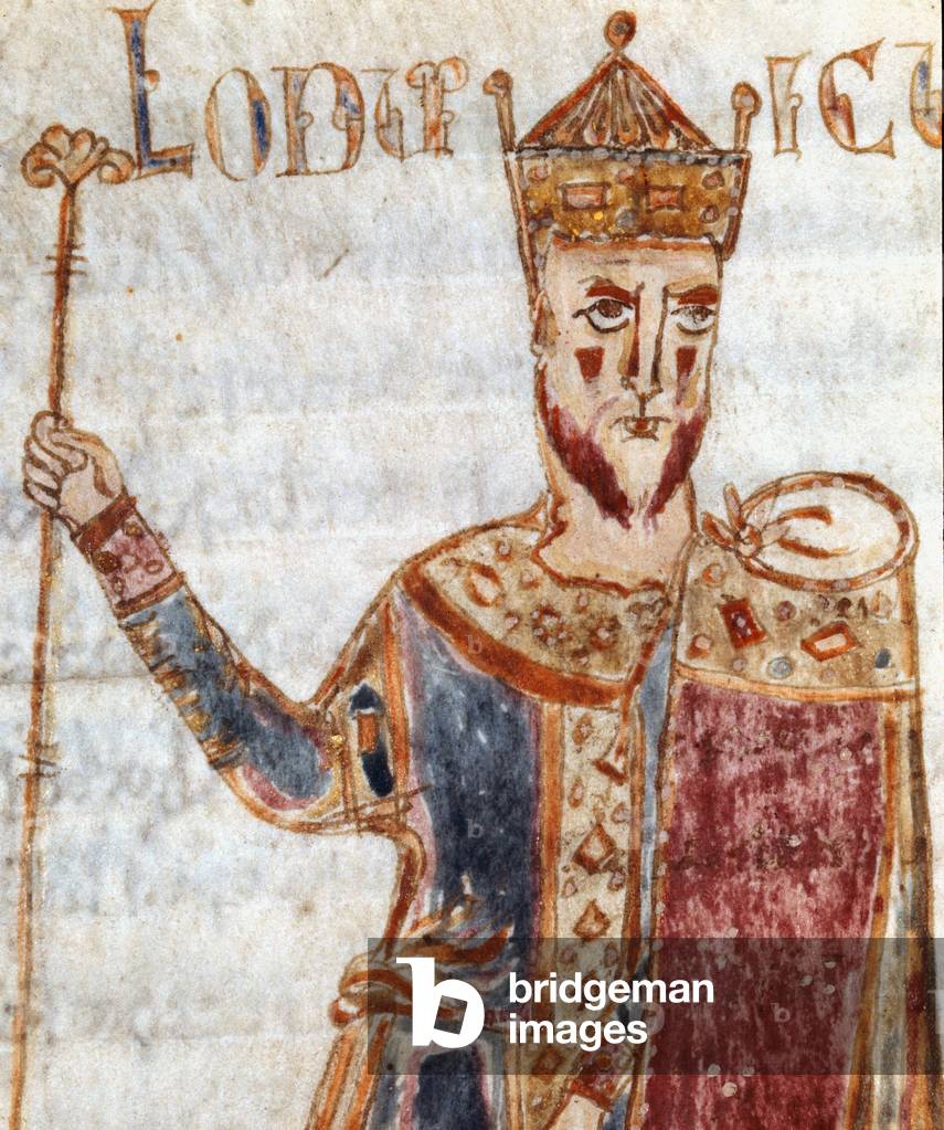 Image of Representation of Louis I known as the Pious or the by Italian ...