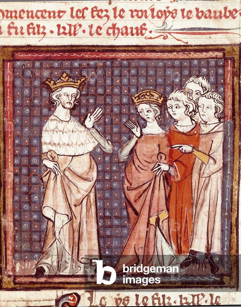 Image of The marriage of Louis II the Begue (846-879) king of by ...