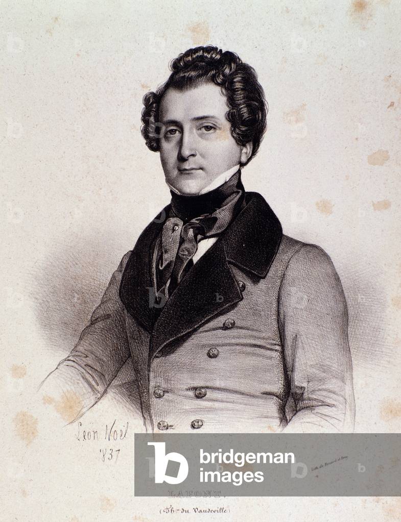 Image of Portrait of Charles Philippe Lafont (engraving) by Unknown ...